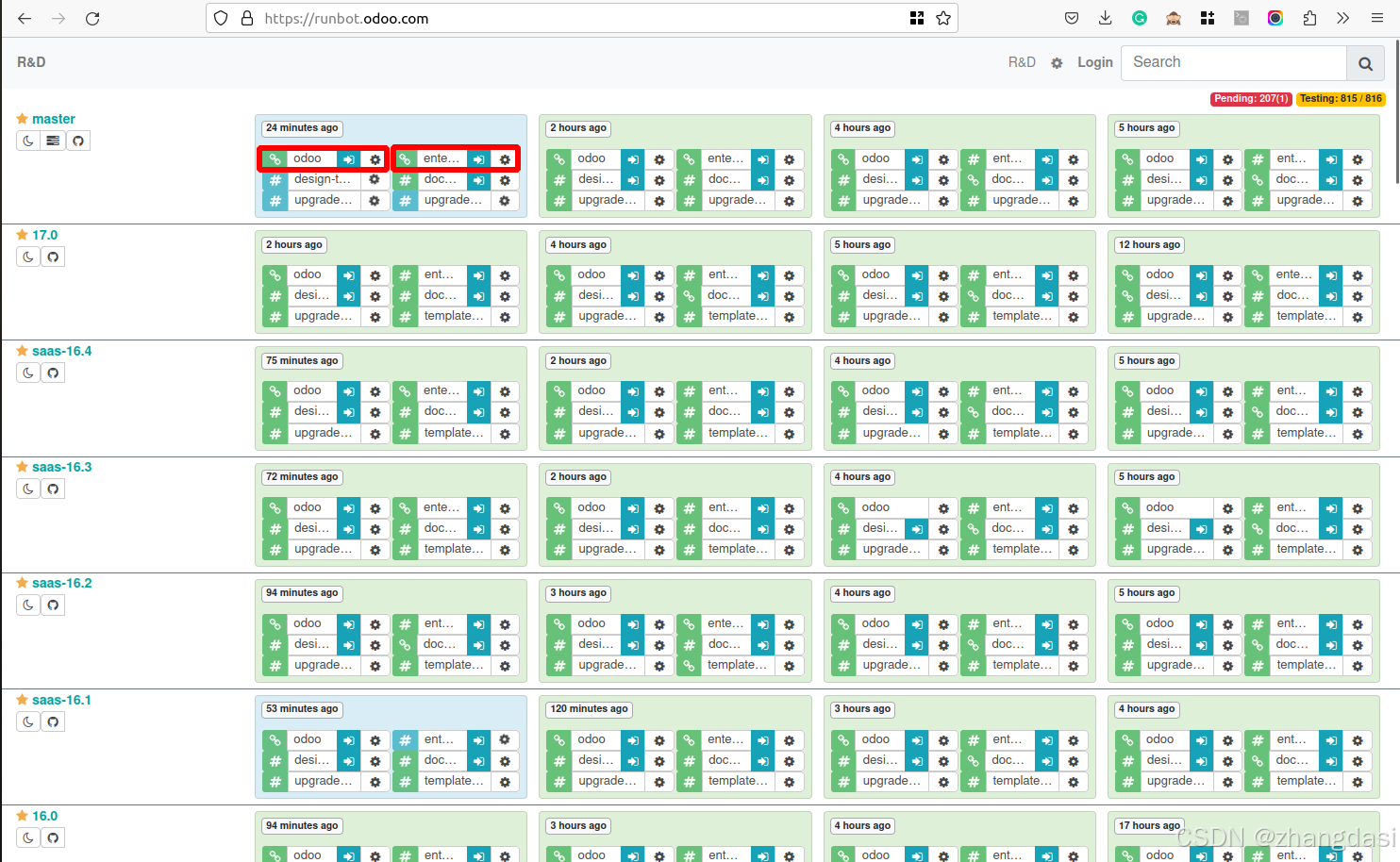 Development Book V17: Odoo runbot-CSDN博客