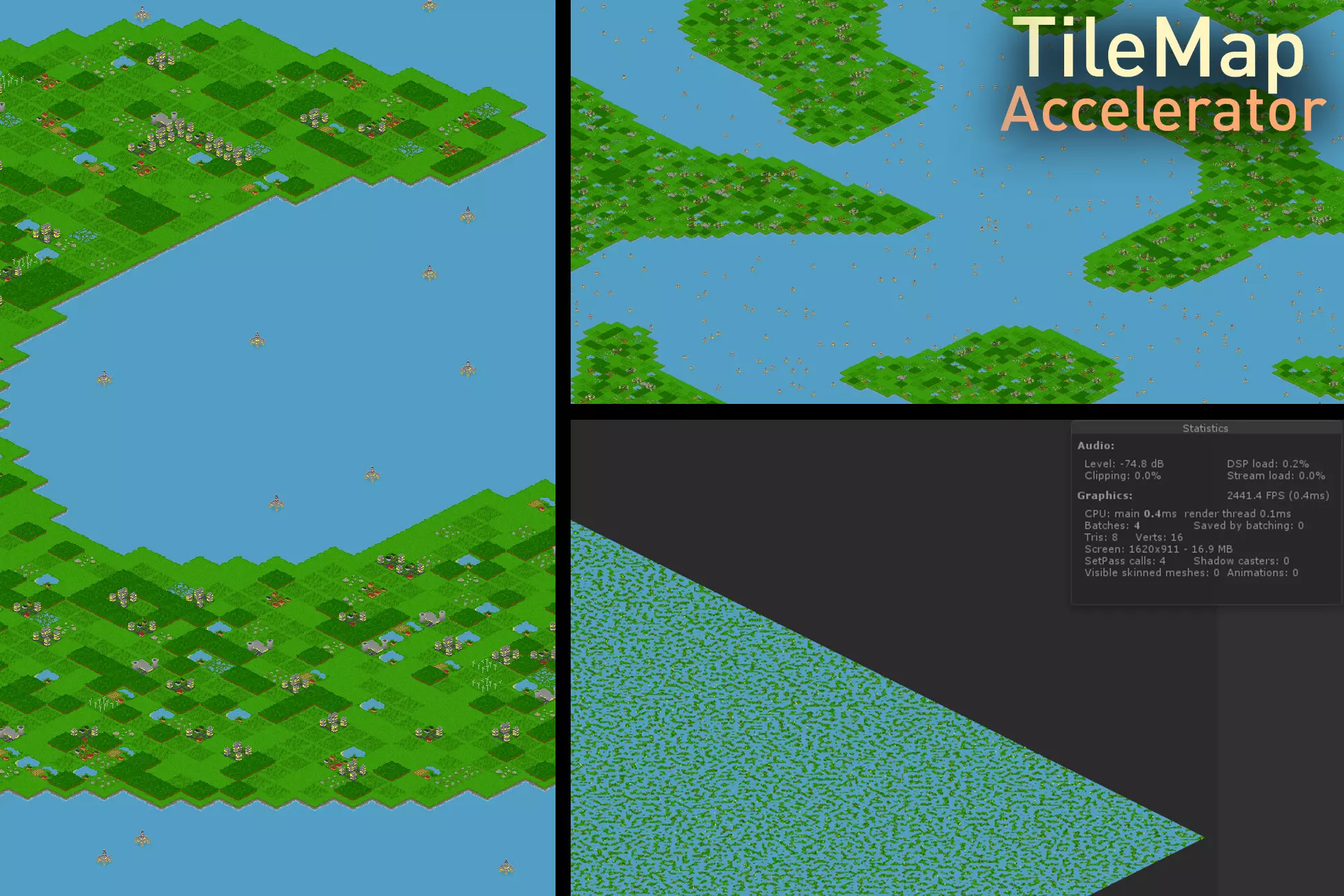 【Unity Tilemap加速和优化插件】Tile Map Accelerator 通过高效的多线程操作、批量编辑、性能优化等技术，使得 Tilemap 的使用更加流畅、快捷_unity ...