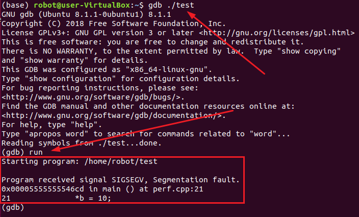 Linux下ROS程序崩溃，程序段错误process has died [pid 20083, exit code -11, cmd /home GDB core dump 调试-CSDN博客