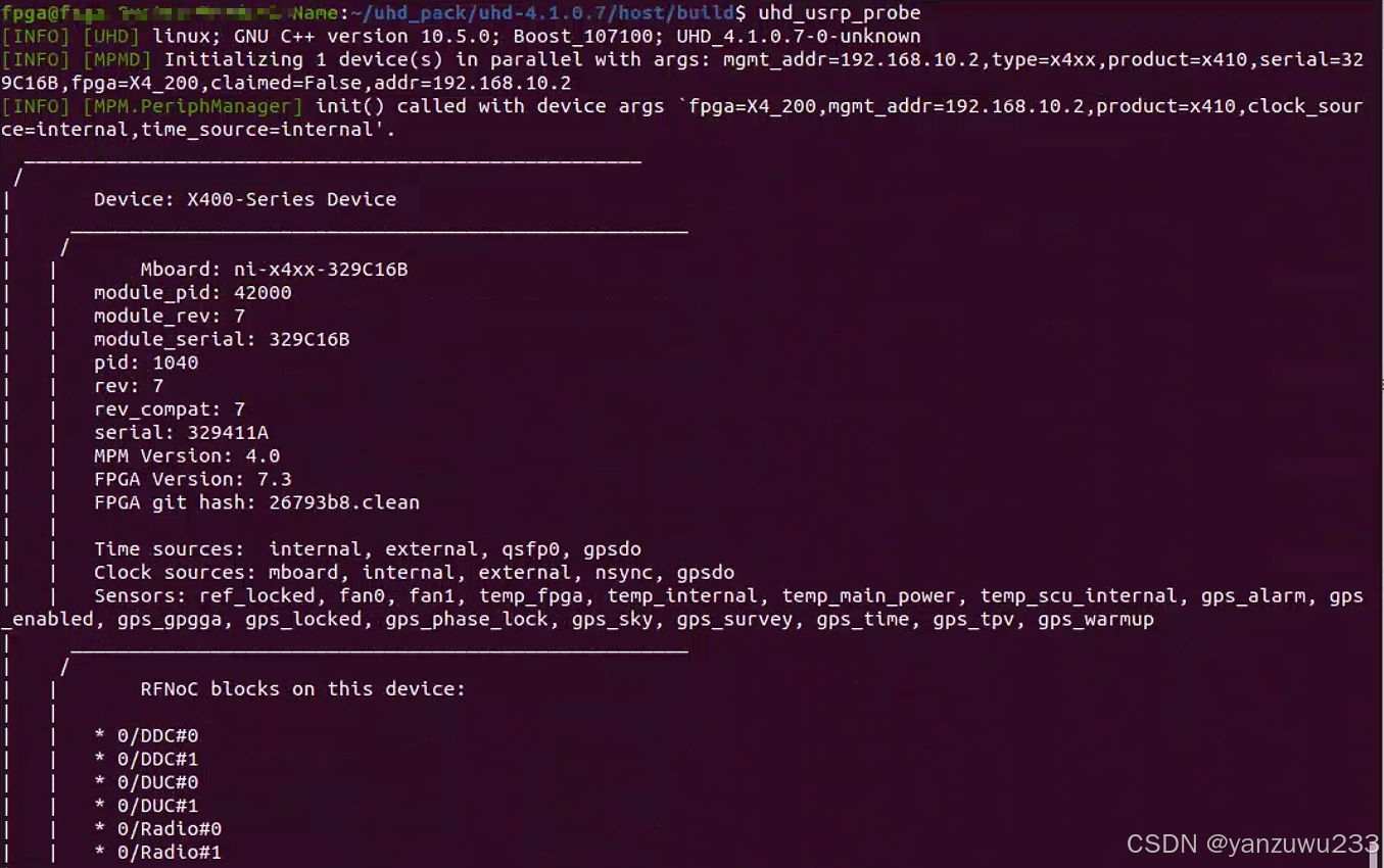 USRP-X410开发环境搭建和问题记录--UHD和GNUradio安装及硬件连接_usrp x410-CSDN博客
