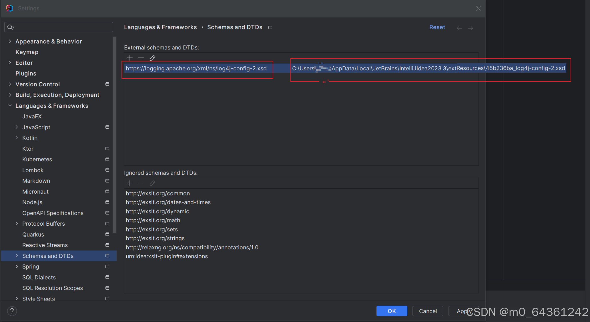 解决Log4j2配置文件https://logging.apache.org/xml/ns及https://logging.apache.org/xml/ns/log4j-config-2 ...