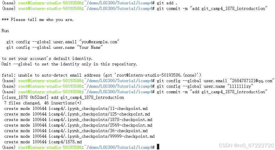 InternLM Camp4 L0G3000 Git 基础知识-CSDN博客