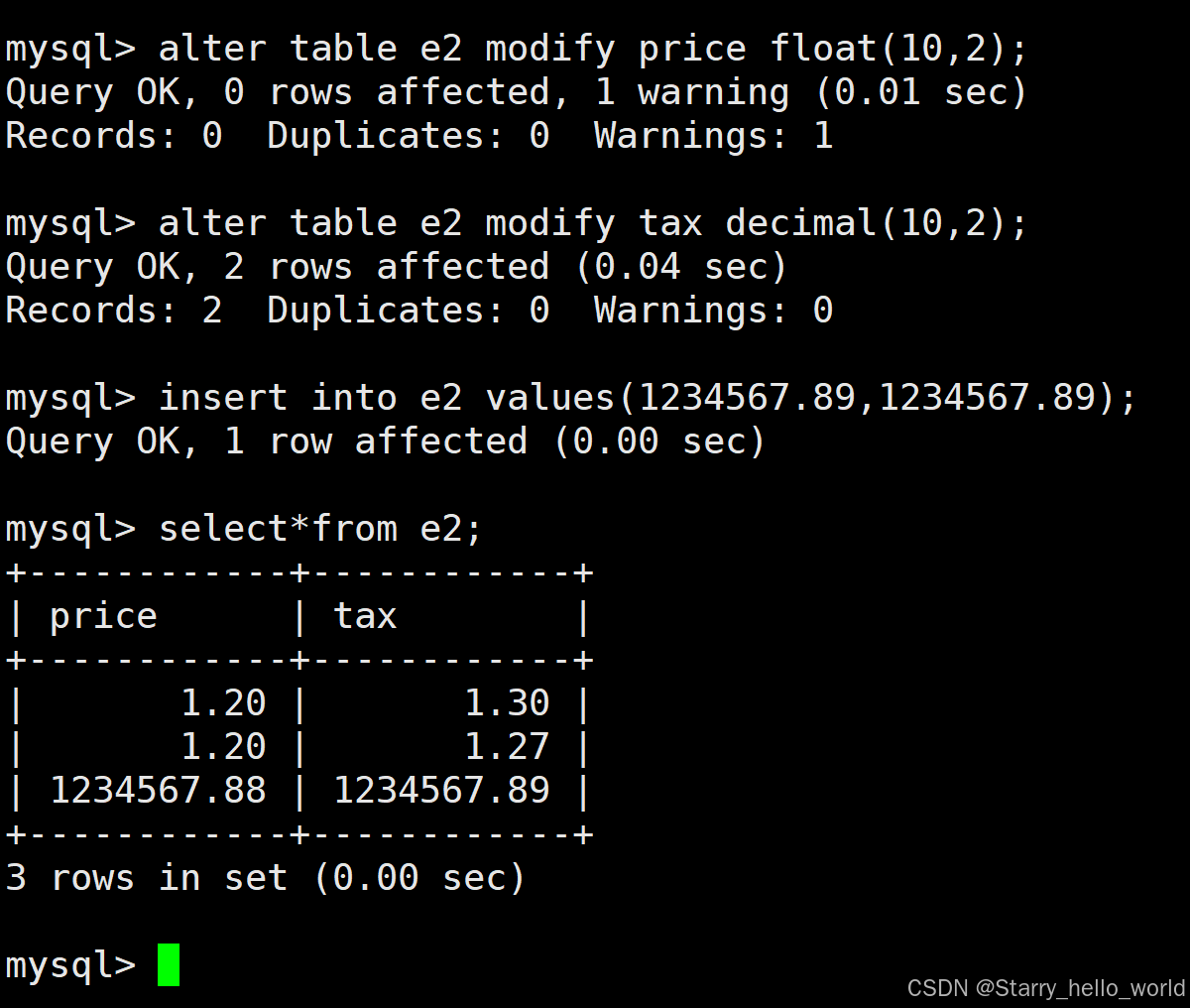 MySql 数据类型_mysql float decimal-CSDN博客