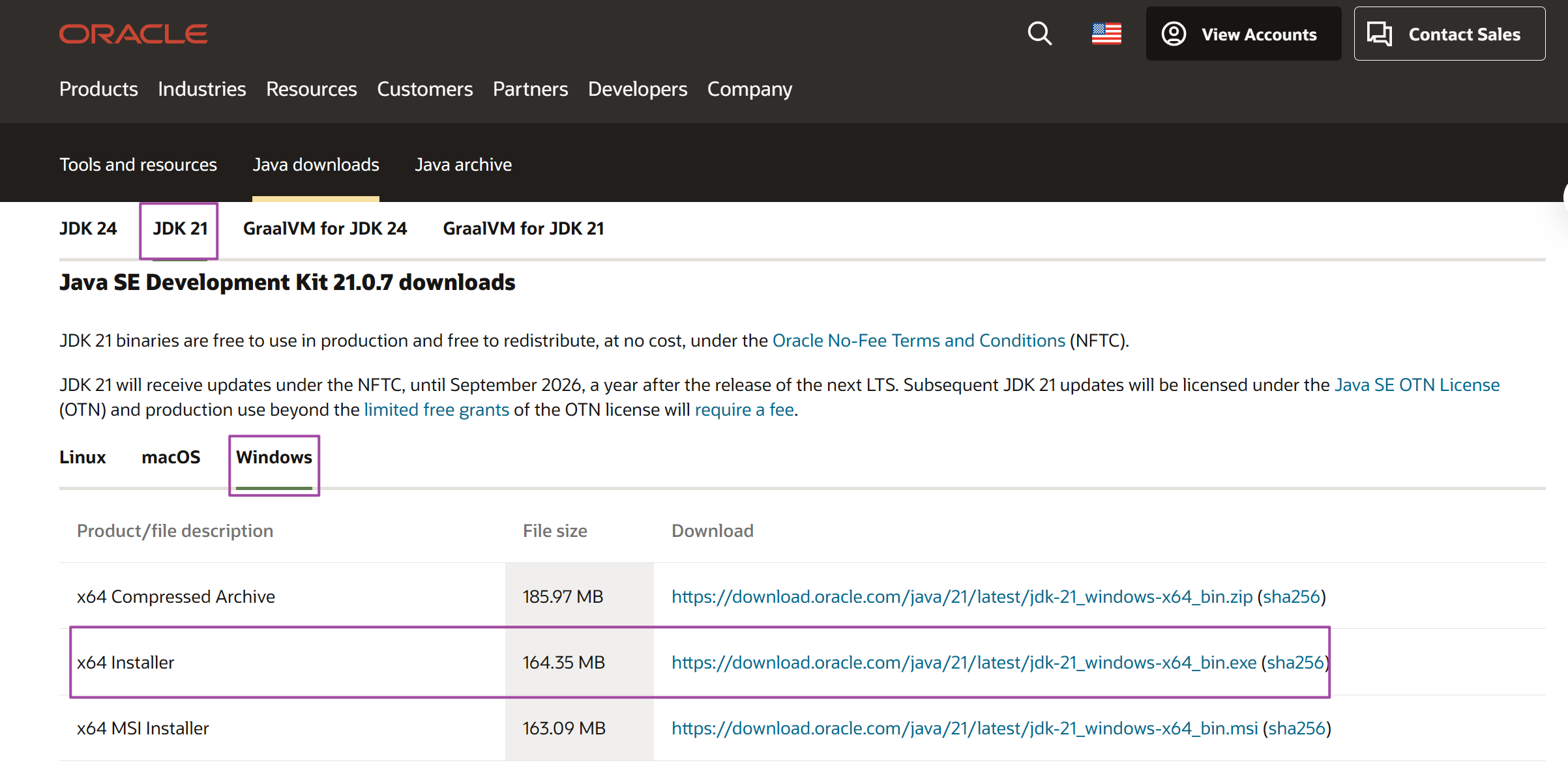 手把手带你安装jdk21以及环境变量配置（附带官网链接）_jdk21环境变量配置-CSDN博客