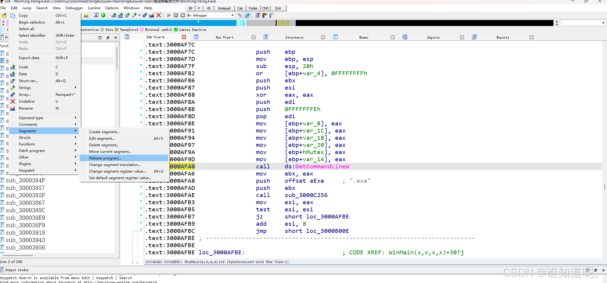 OD和IDA载入程序时地址不一致解决方法_od载入程序-CSDN博客