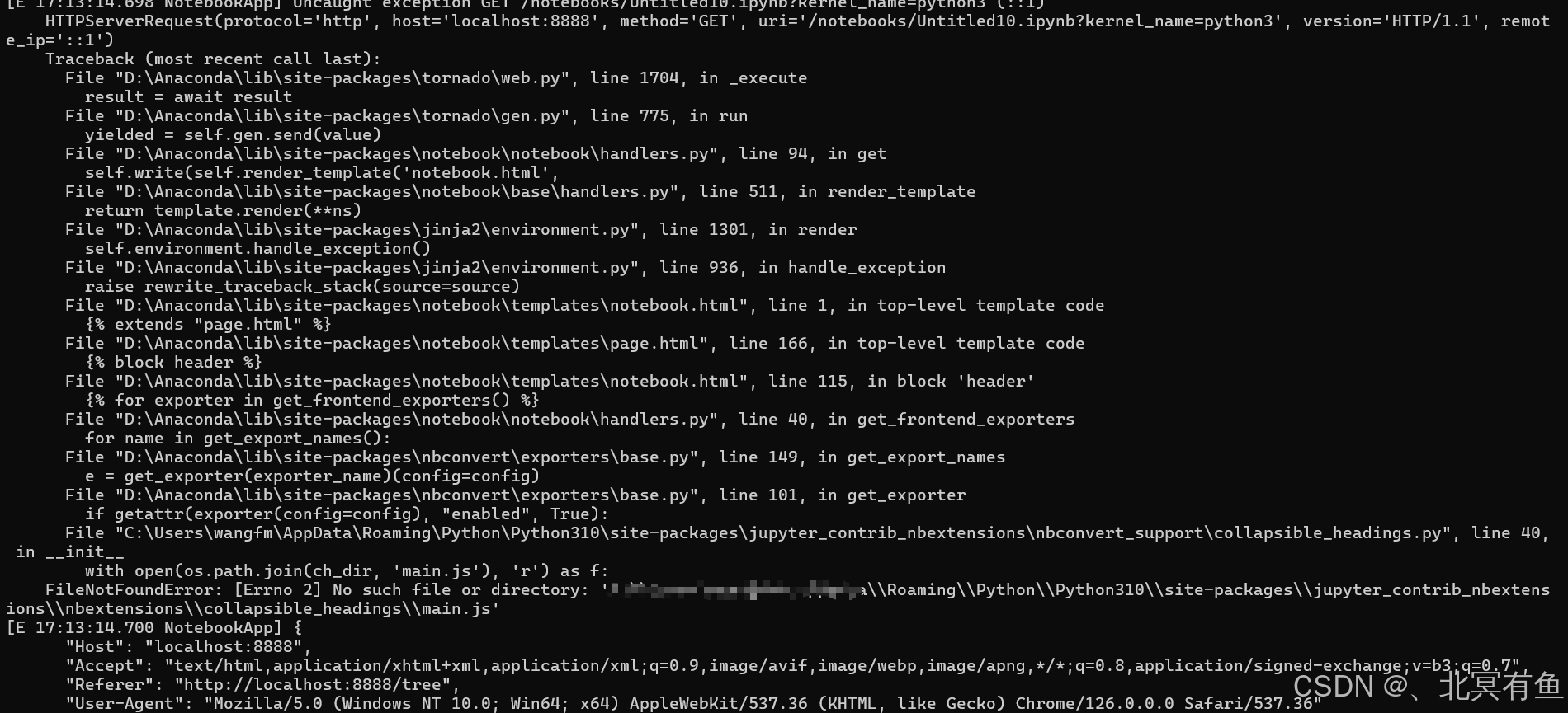 jupyter notebook 500 : Internal Server Error-CSDN博客