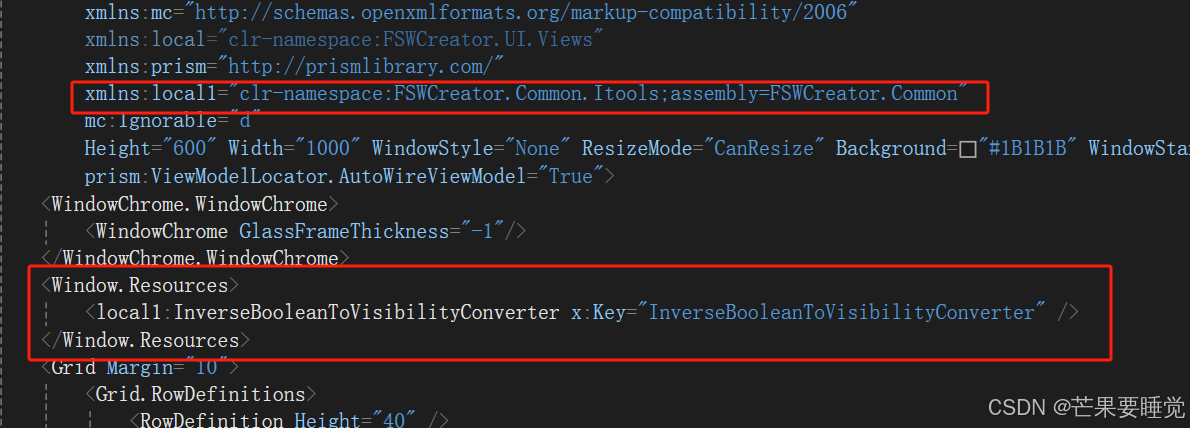 WPF 界面bool值与visibility绑定与bool值取反后绑定_wpf booleantovisibilityconverter-CSDN博客
