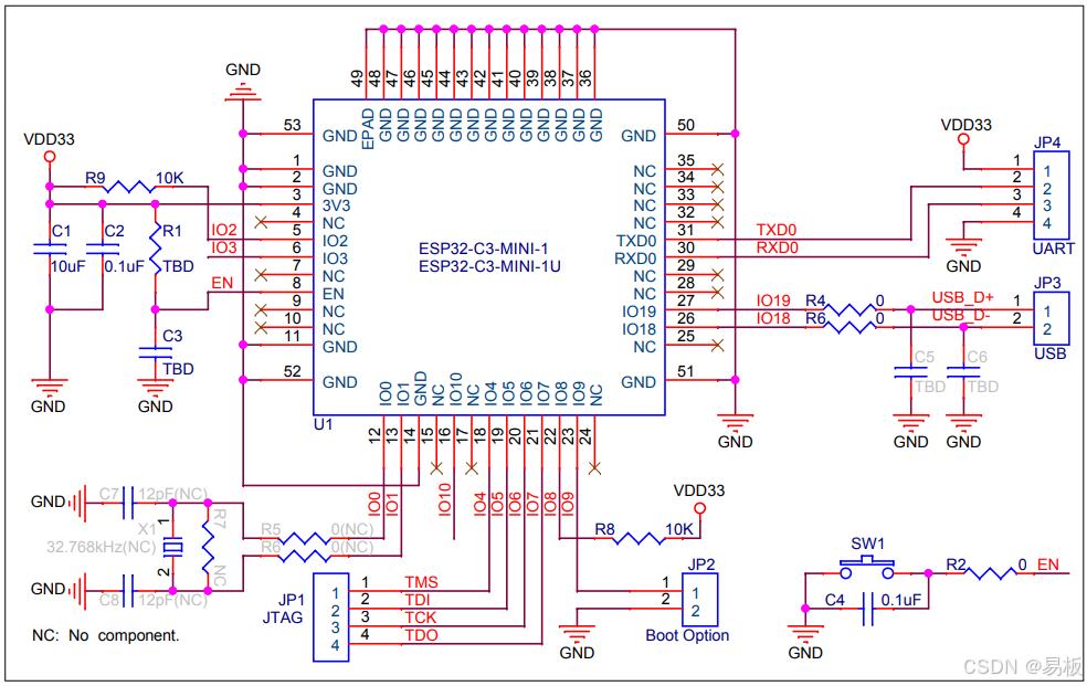 ESP32-C3-MINI-1模块原理图和PCB-CSDN博客