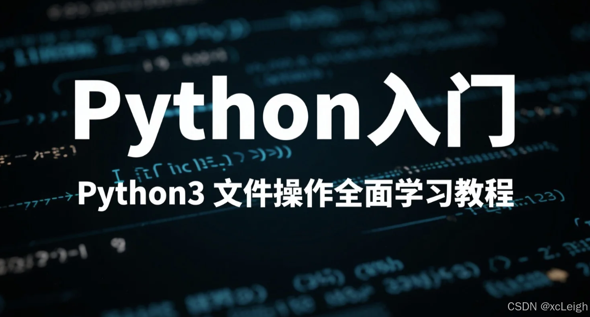 Python入门：Python3 文件操作全面学习教程_phthon3使用-CSDN博客
