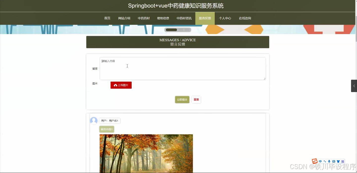 Java计算机毕业设计springbootvue中药健康知识服务系统(开题程序论文)中医药健康信息系统开发指南 Csdn博客