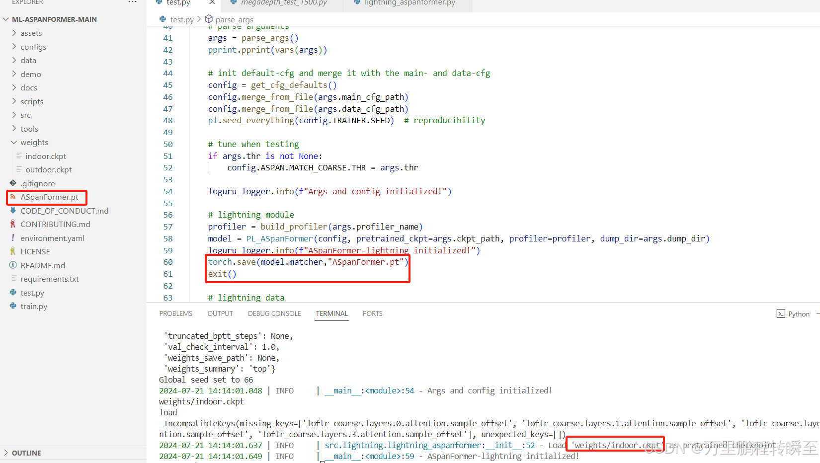 项目快过（图像配准 | AsPanFormer） Detector-Free Image Matching with Adaptive Span Transformer-CSDN博客