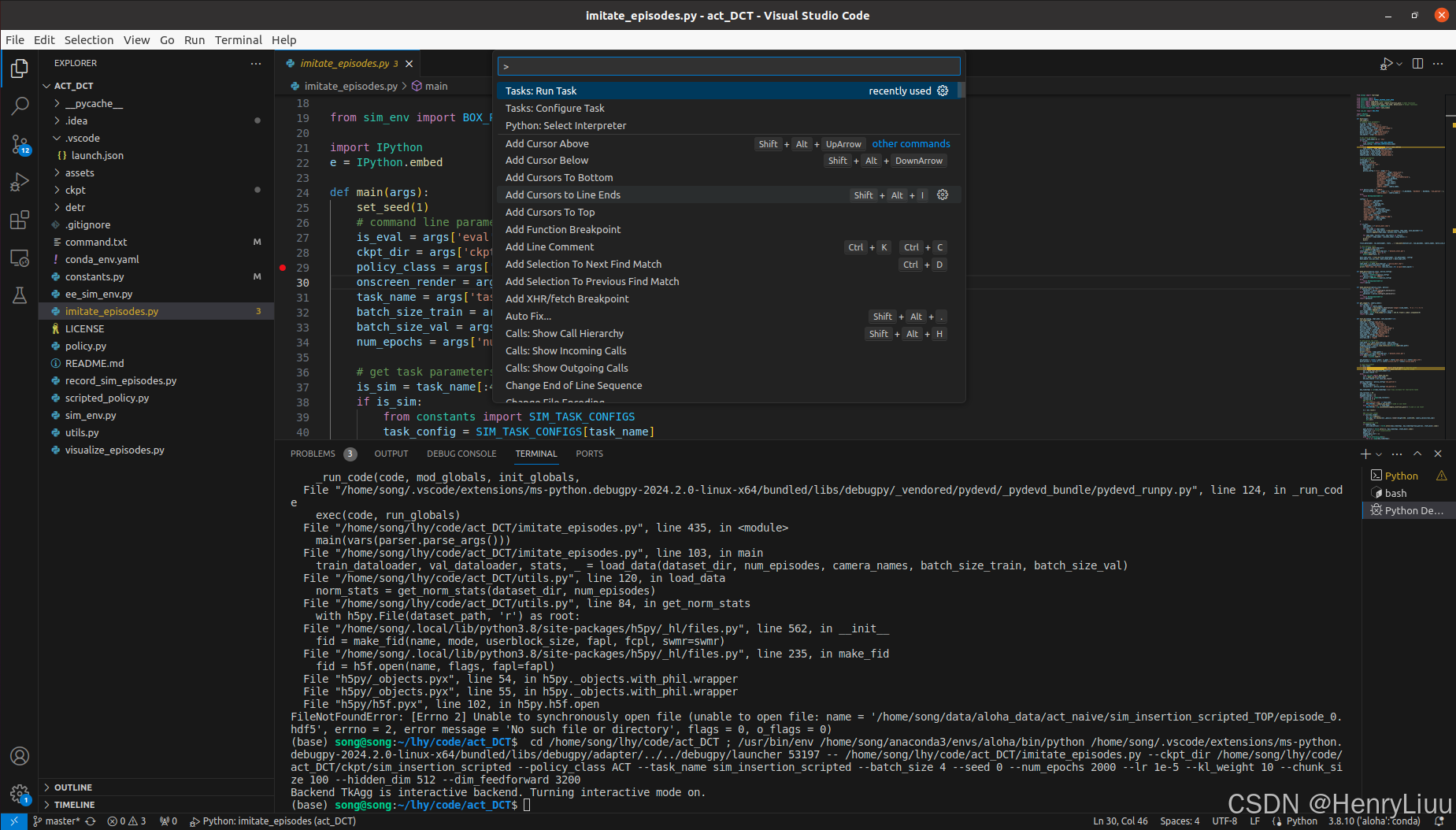 vscode配置conda环境以及传参(or debug)-CSDN博客