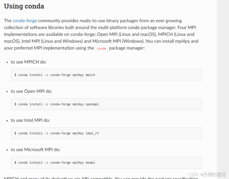 pip install mpi4py 报错：ERROR: ERROR: Failed to build installable wheels for some pyproject.toml ...
