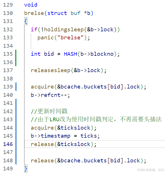 229.MIT6.S081-实验八-Locks_lab8: locks 在本实验中,您将获得重新设计代码以提高并行性的经验。多核机器上并-CSDN博客