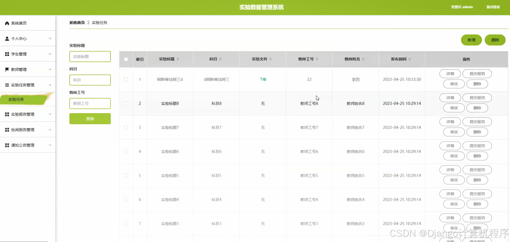 【开题报告】基于springbootvue实验数据管理系统(程序源码论文 计算机毕业设计springboot Vue开题报告怎么写