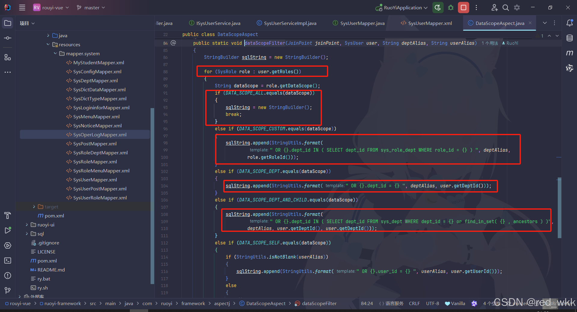 ruoyi用户数据权限_若依框架数据权限如何进行分配-CSDN博客