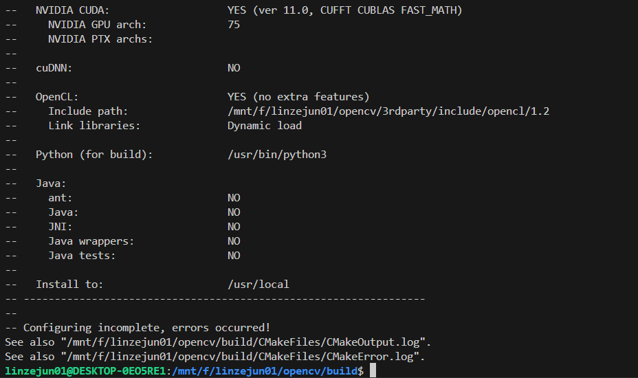 在wsl安装cuda、cudnn、以及gpu版本的opencv_wsl opencv cuda 安装-CSDN博客
