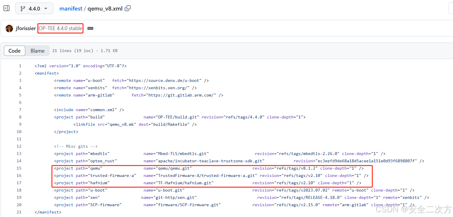 OPTEE v4.4.0 qemu_v8环境搭建(支持Hafnium)_＄0sav3vu4hko＄-CSDN博客