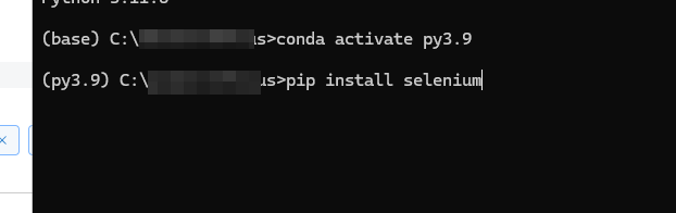 conda下安装Selenium _pip install selenium-CSDN博客
