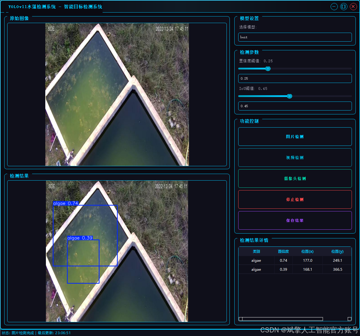 基于深度学习YOLOv11的水藻检测系统（YOLOv11+YOLO数据集+UI界面+登录注册界面+Python项目源码+模型）-CSDN博客