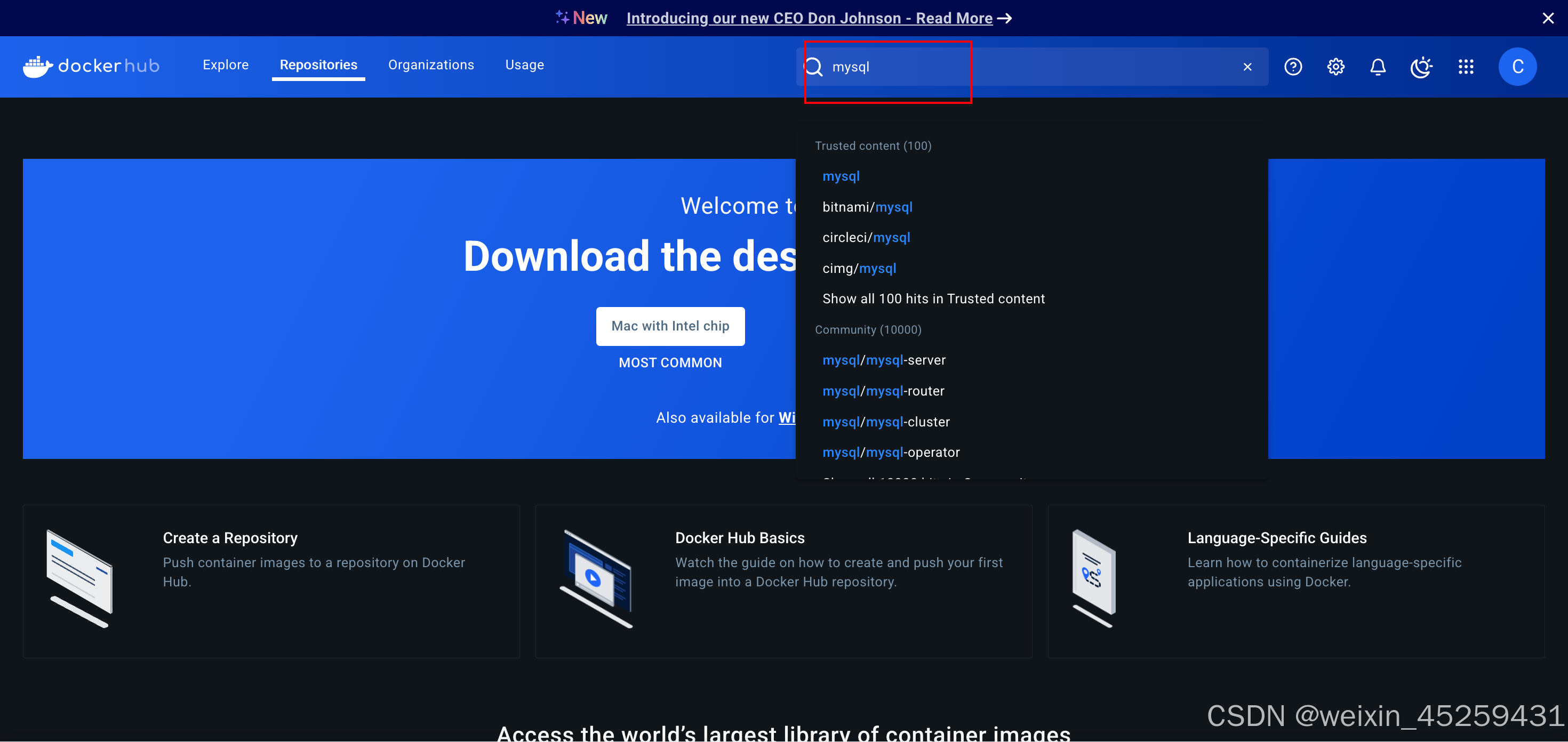 Docker 安装 Mysql_docker下载mysql-CSDN博客