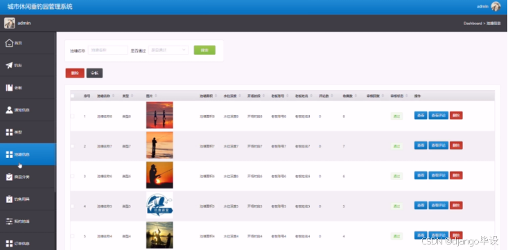 计算机毕业设计springboot城市休闲垂钓园管理系统 基于spring Boot的城市垂钓园综合管理平台设计与实现 Spring Boot框架下的城市休闲钓场管理系统开发 Csdn博客