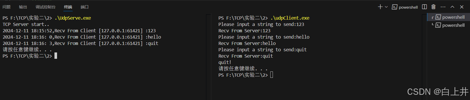 实验二：简单UDP通信_udp实验-CSDN博客