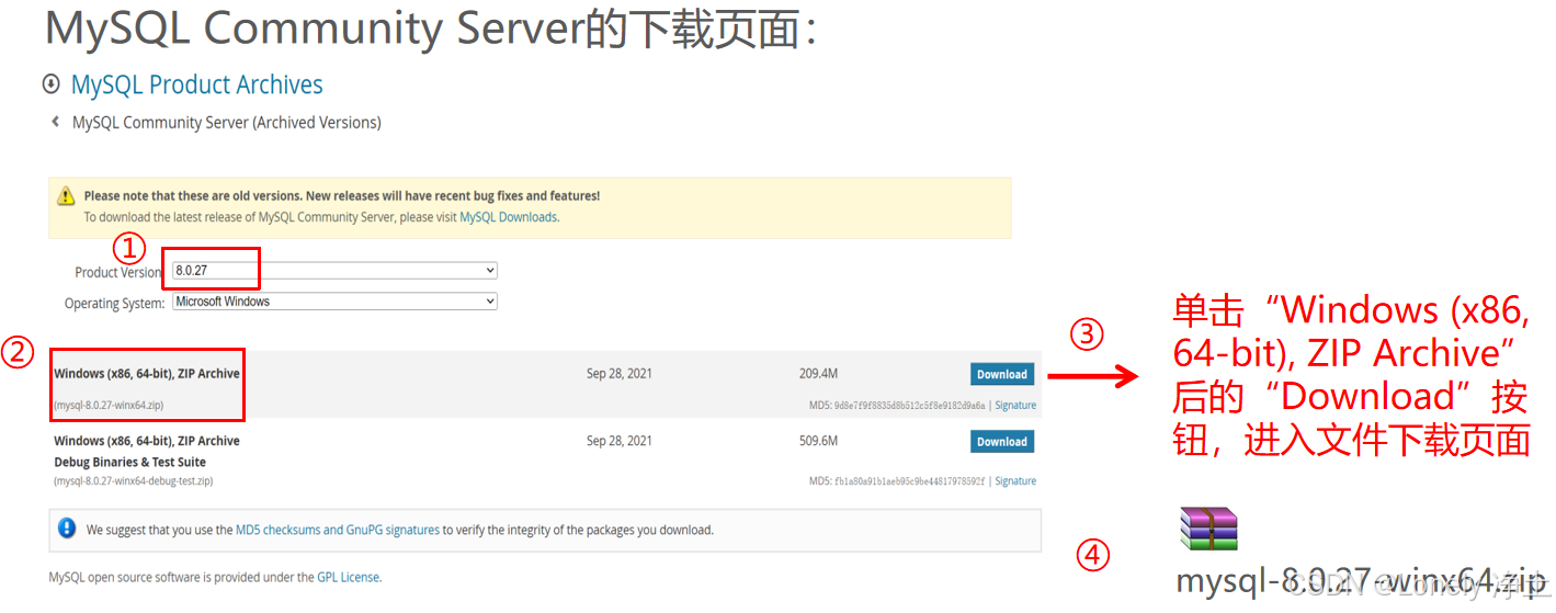 zip压缩包安装MySQL流程（保姆级教程）_mysql zip安装教程-CSDN博客