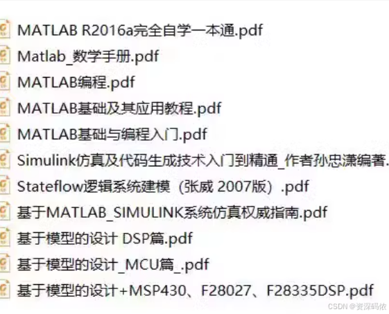 基于Matlab、Simulink电子书教程、代码生成、建模仿真_simulink仿真及代码生成技术入门到精通pdf-CSDN博客