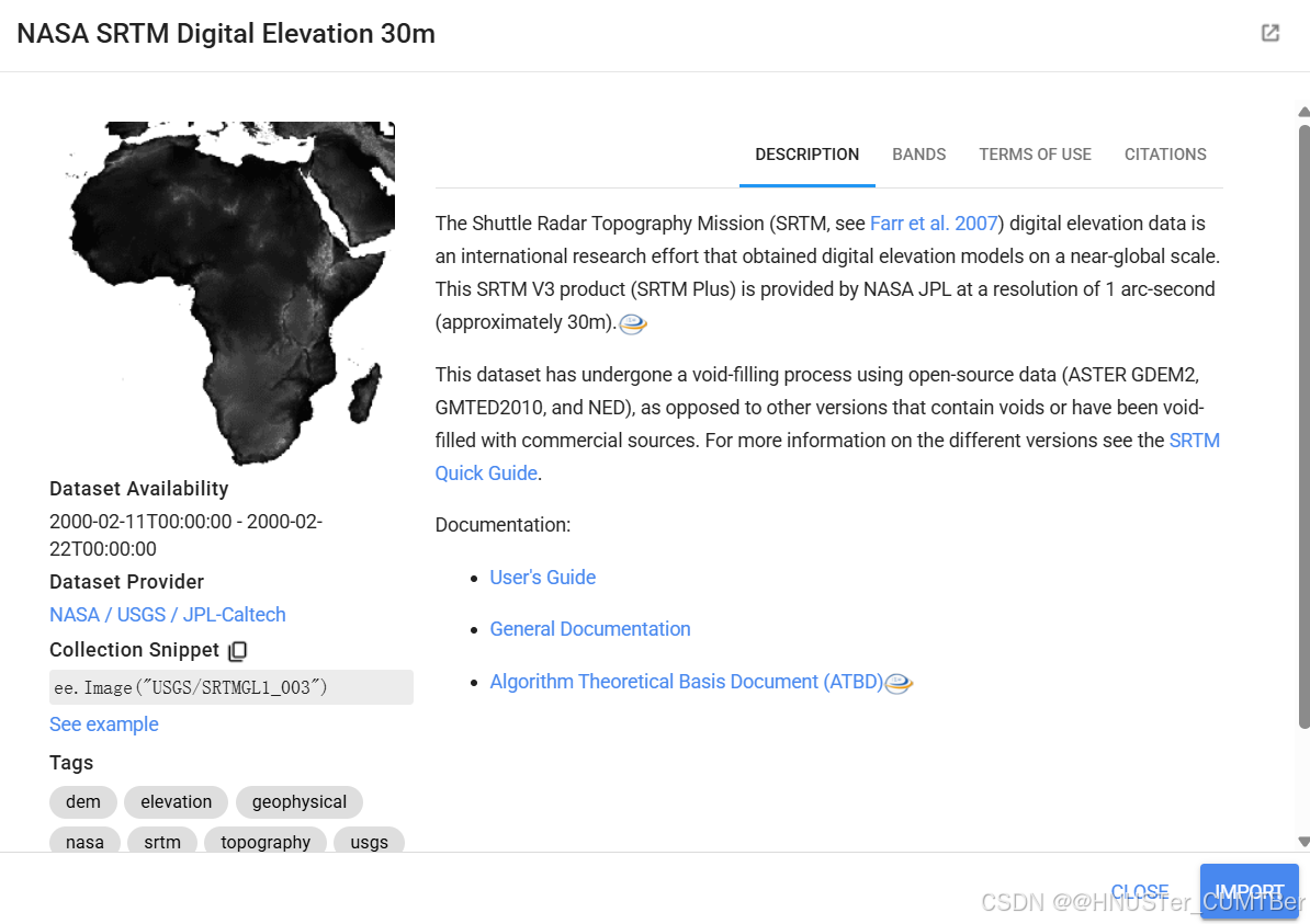 基于 GEE 平台快速可视化并下载 30m 精度 DEM 数据_gee dem下载python-CSDN博客