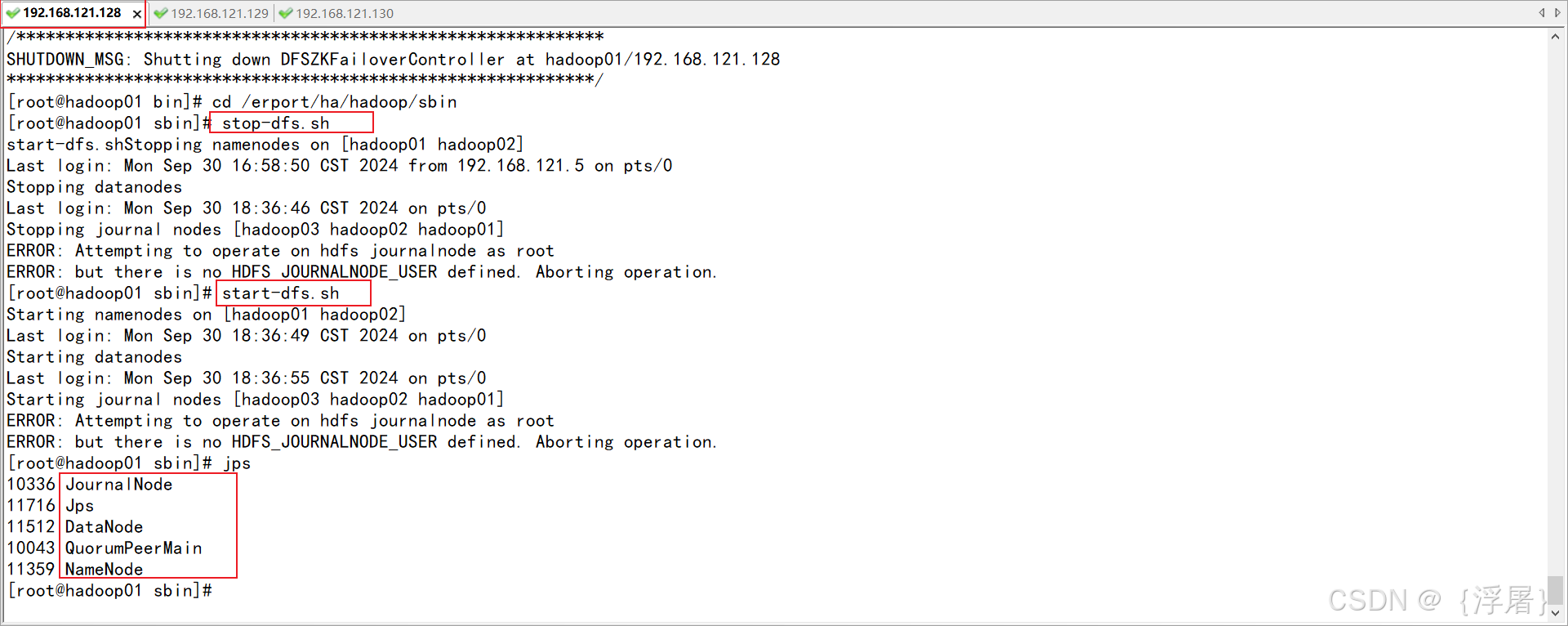 基于zookeeper安装部署下，配置 HDFS-HA 集群_hadoop hdfs ha集群如何配置-CSDN博客