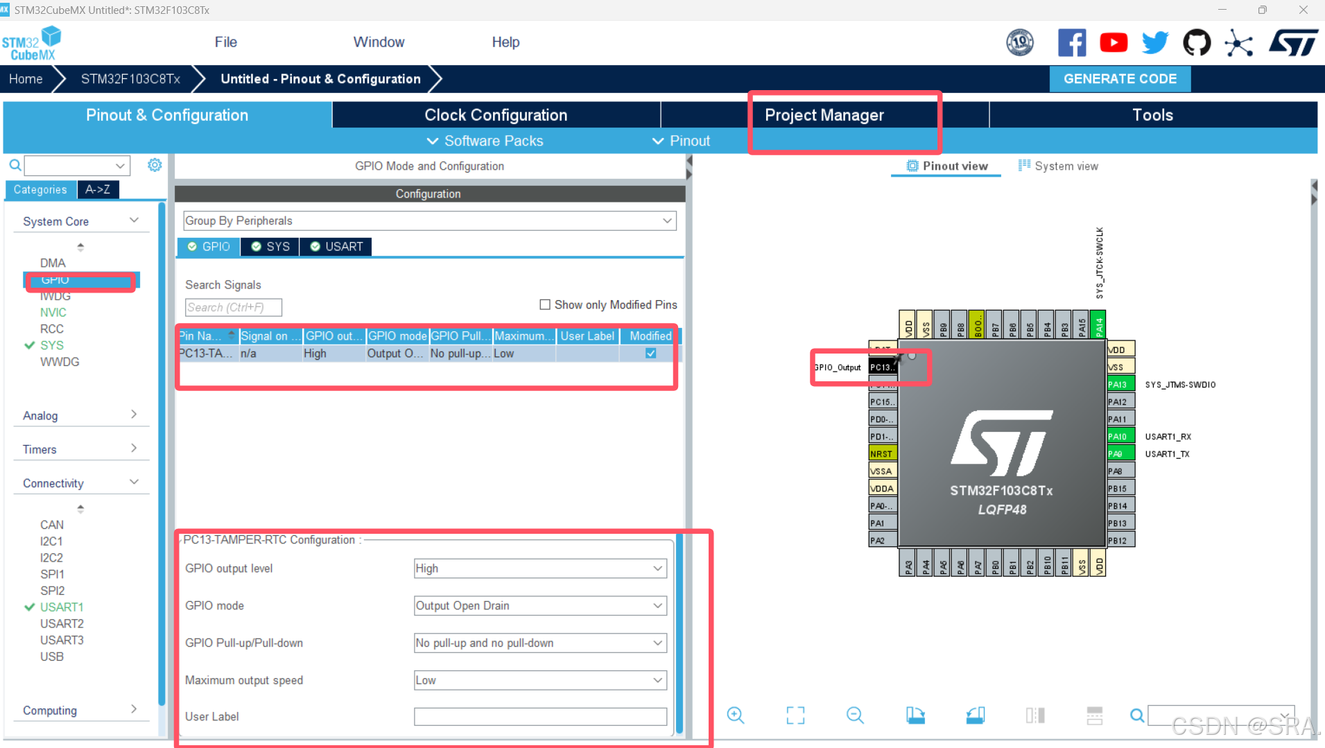 STM32——HAL库开发笔记7（UART实践篇）（参考来源：b站铁头山羊_stm hal uart 配置-CSDN博客