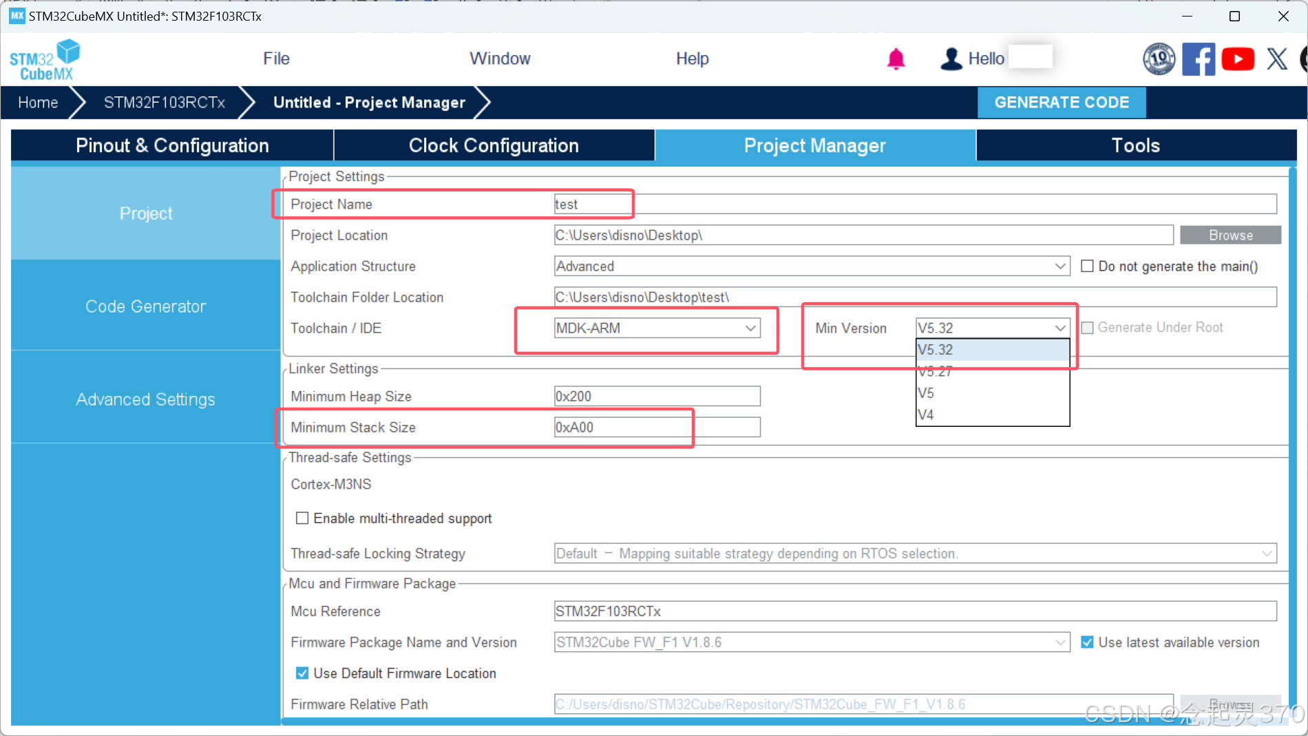 STM32CubeMX配置-CSDN博客
