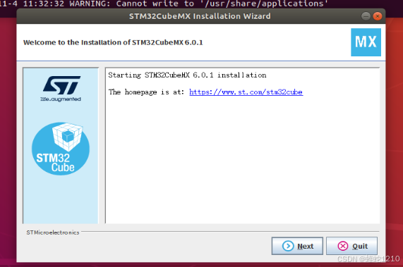 Ubuntu 下 ST 官方软件安装（二） STM32CubeMX 安装_stm32cubemx ubuntu-CSDN博客