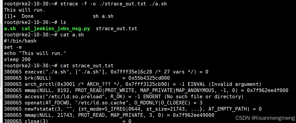 strace 命令介绍和使用案例_strace调用的文件-CSDN博客