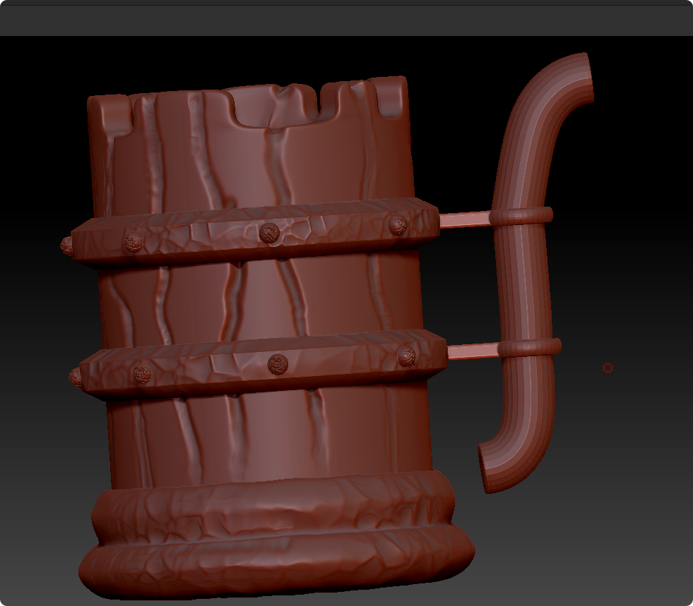 【3DsMax+Zbrush+SP】风格化低多边形模型制作教程——以制作杯子为例——02在Zbrush中制作高模_orb brush pack-CSDN博客