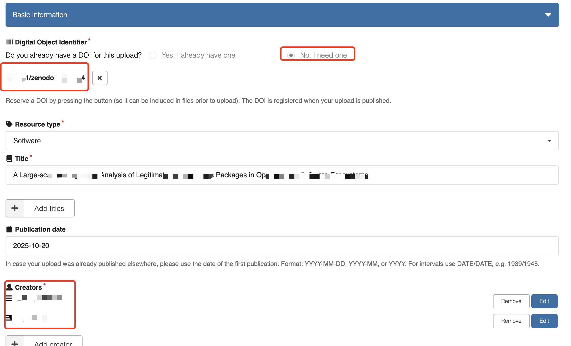 Zenodo 存储论文相关Artifact教程（简略版）_zenodo repository-CSDN博客