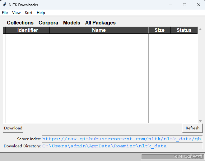 nltk库安装及nltk_data模型国内网络下载安装 最新教程_nltk国内镜像源-CSDN博客