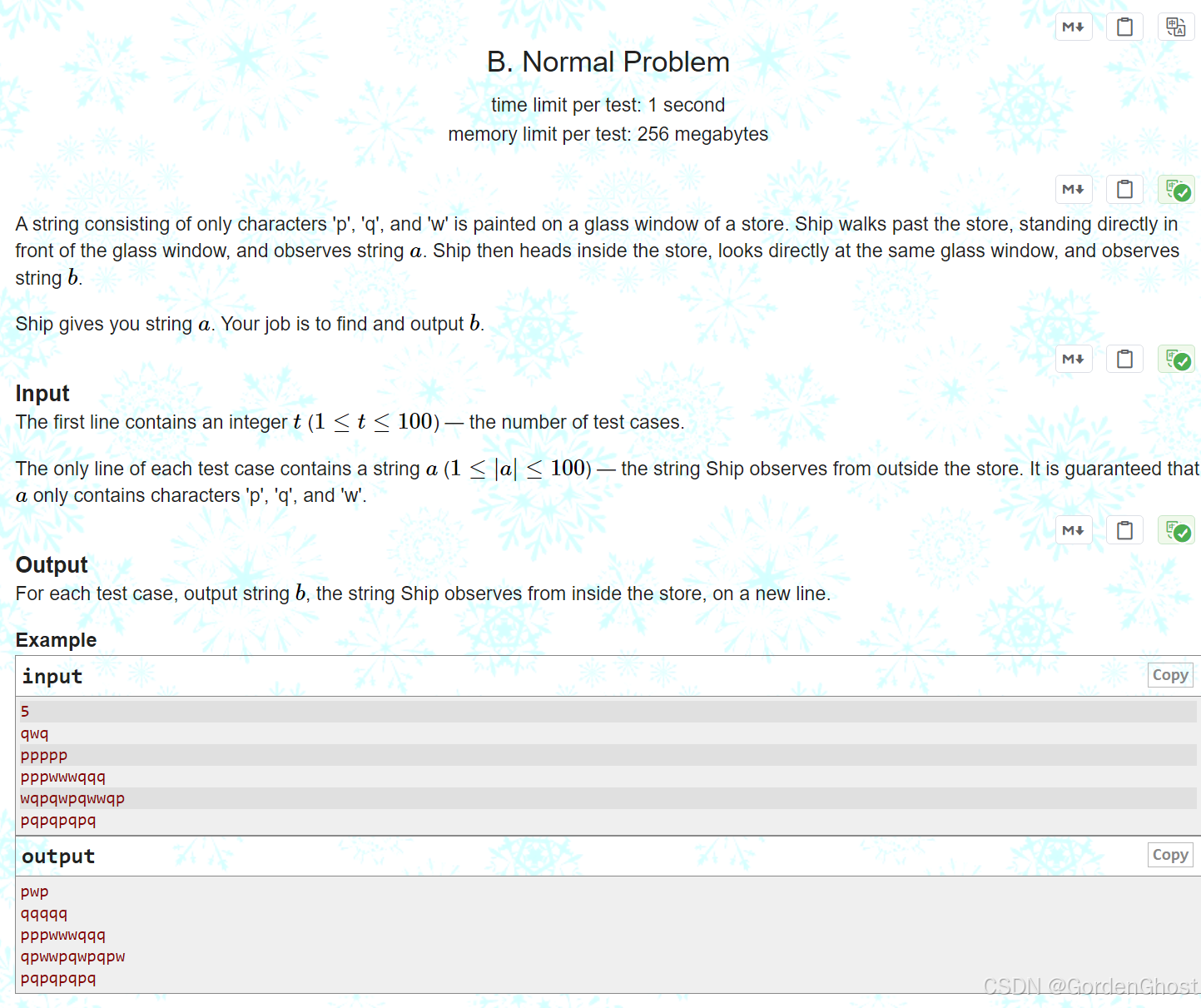 Normal Problem（Round 993）-CSDN博客