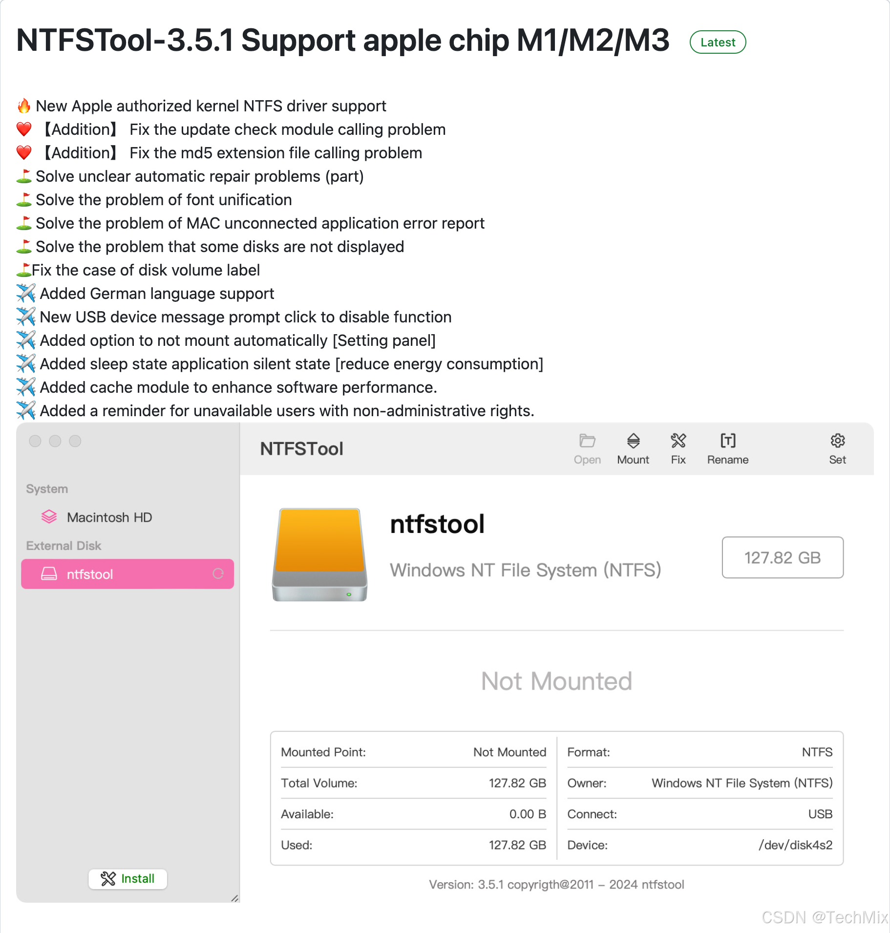 【工具问题】macOS Ventura 下如何开启NTFS移动硬盘读写？_macos ntfs-CSDN博客