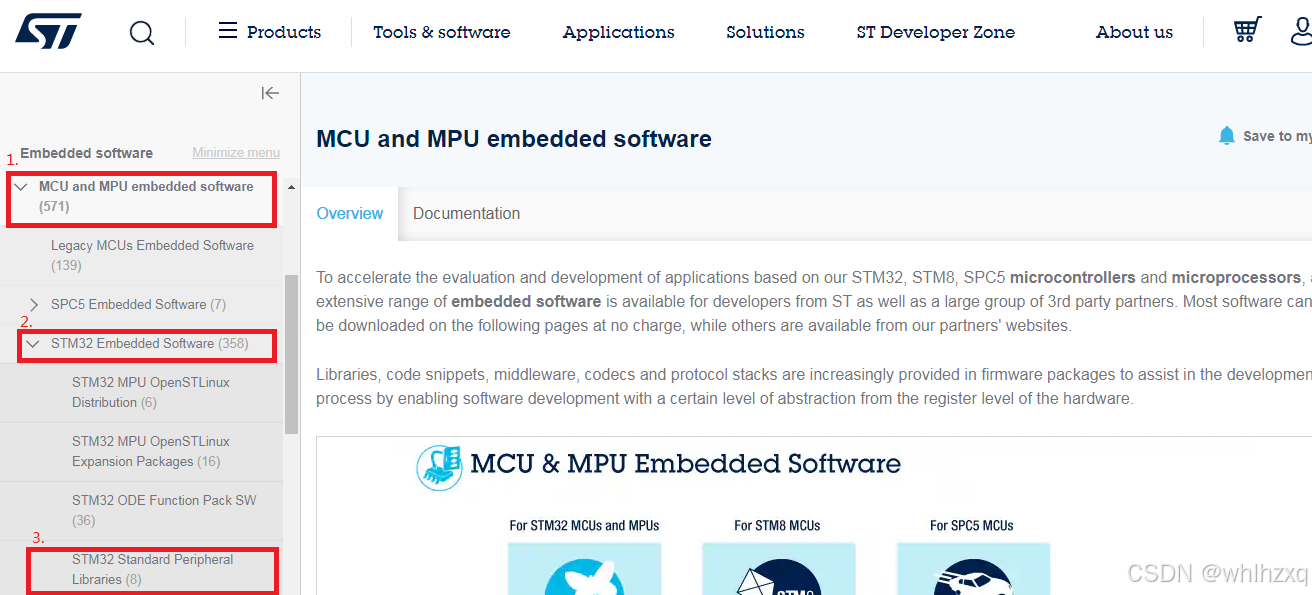 如何下载STM32的参考手册、标准库以及CMSIS-Pack文件_stm32参考手册下载-CSDN博客