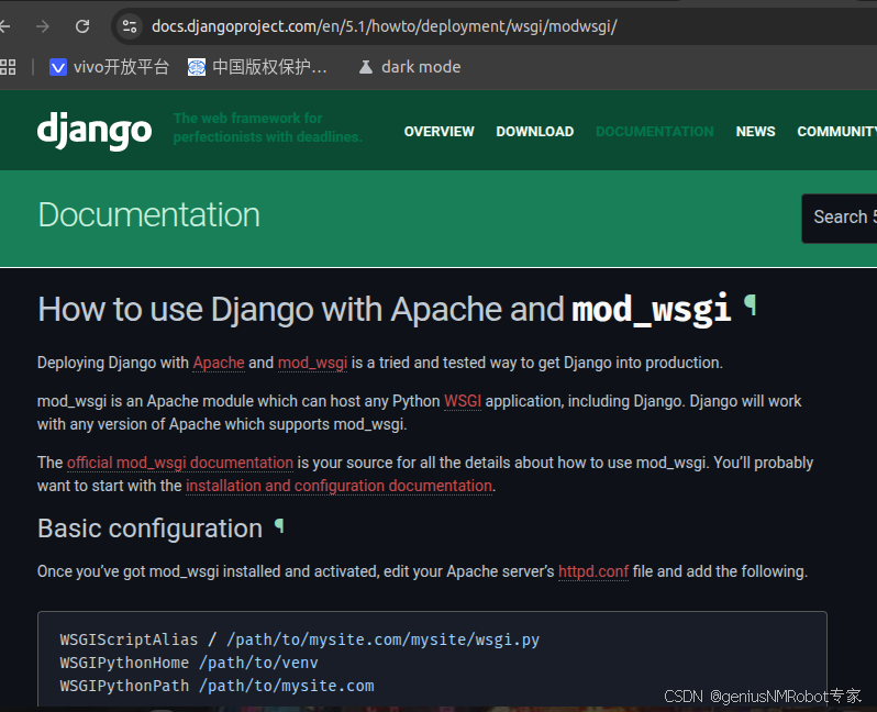 apache部署django-----落后技术-CSDN博客