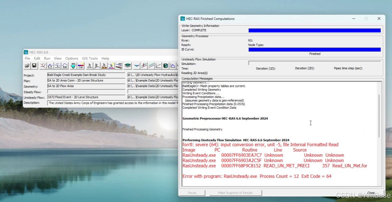 【HEC】HECRAS中的降雨边界 input conversion error报错，已解决_hec-hms怎么输入设计降雨-CSDN博客