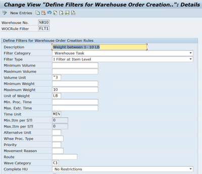 SAP EWM: Wave Management (Configuration & Execution)_sap capacity profile for wave-CSDN博客