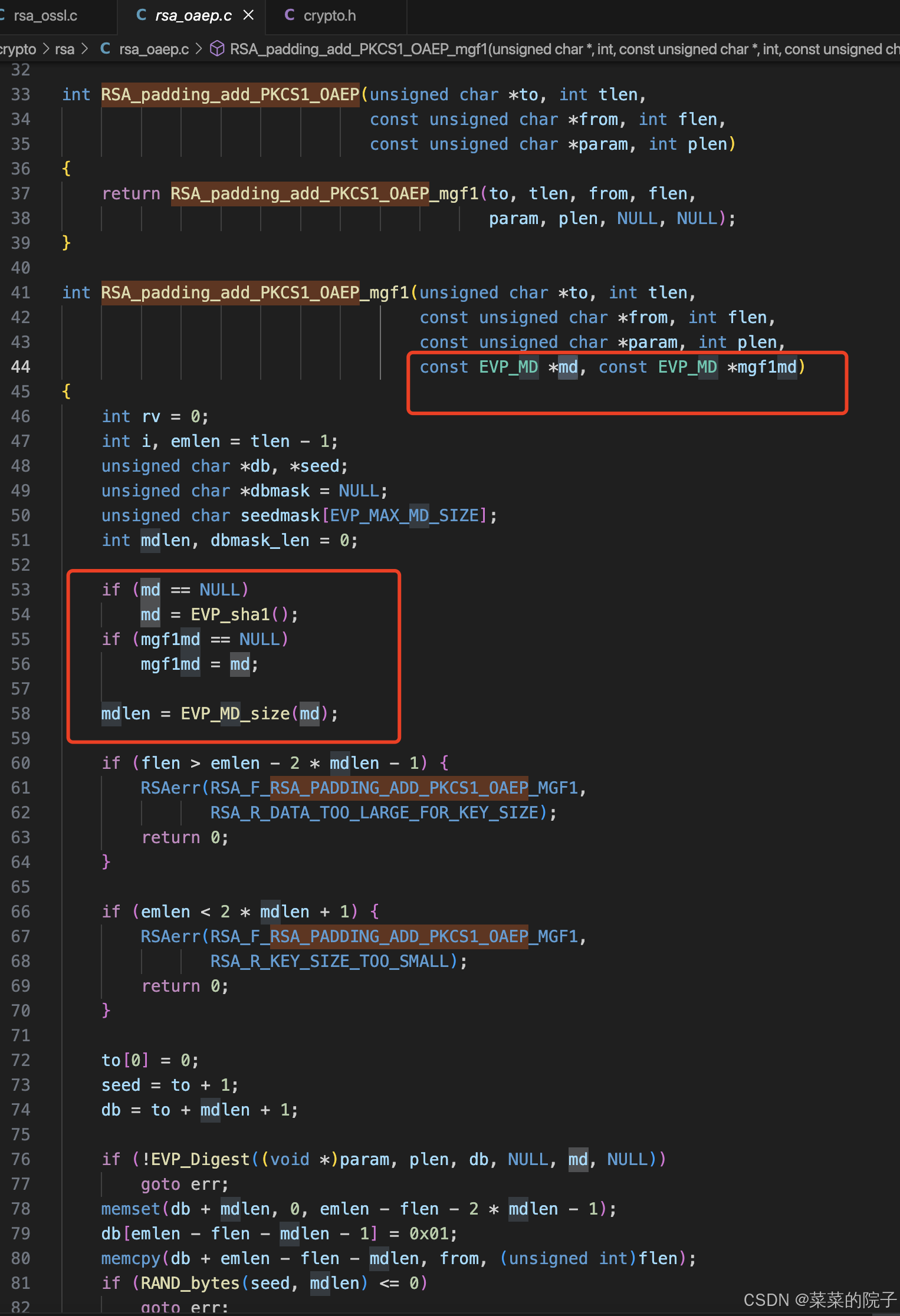 openssl RSA 加密数据设置OAEP SHA256填充_oaepsha256-CSDN博客