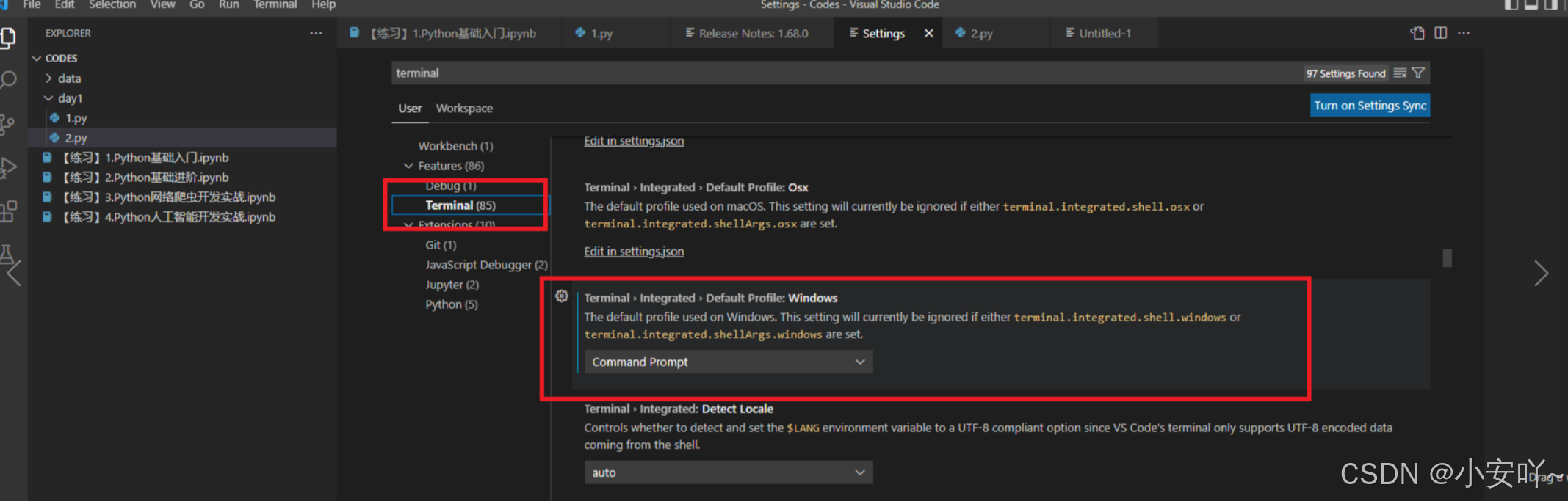 VSCode快捷键打不开终端，提示（PowerShell被禁用报The terminal process failed to launch: Access was denied to the ...