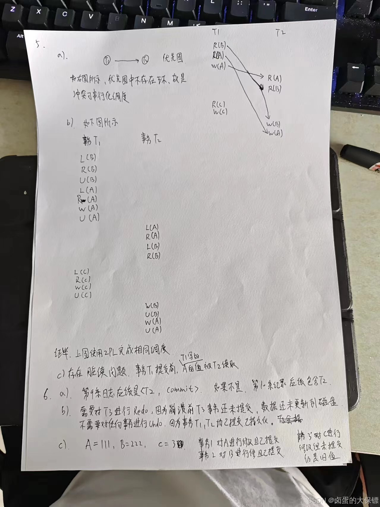 2020哈工大数据库系统A卷答案_哈工大数据库系统期末2020-CSDN博客