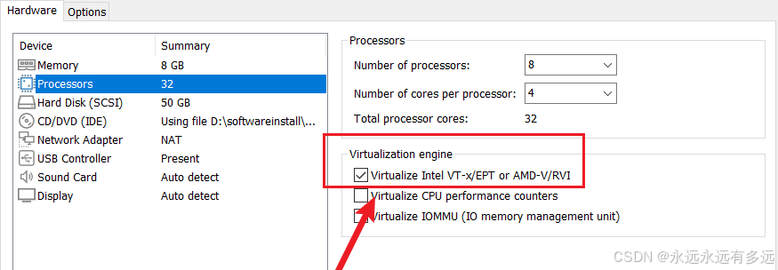 VMWARE Workstation does not support nested virtualization on this host.Module ‘HV‘ power on ...