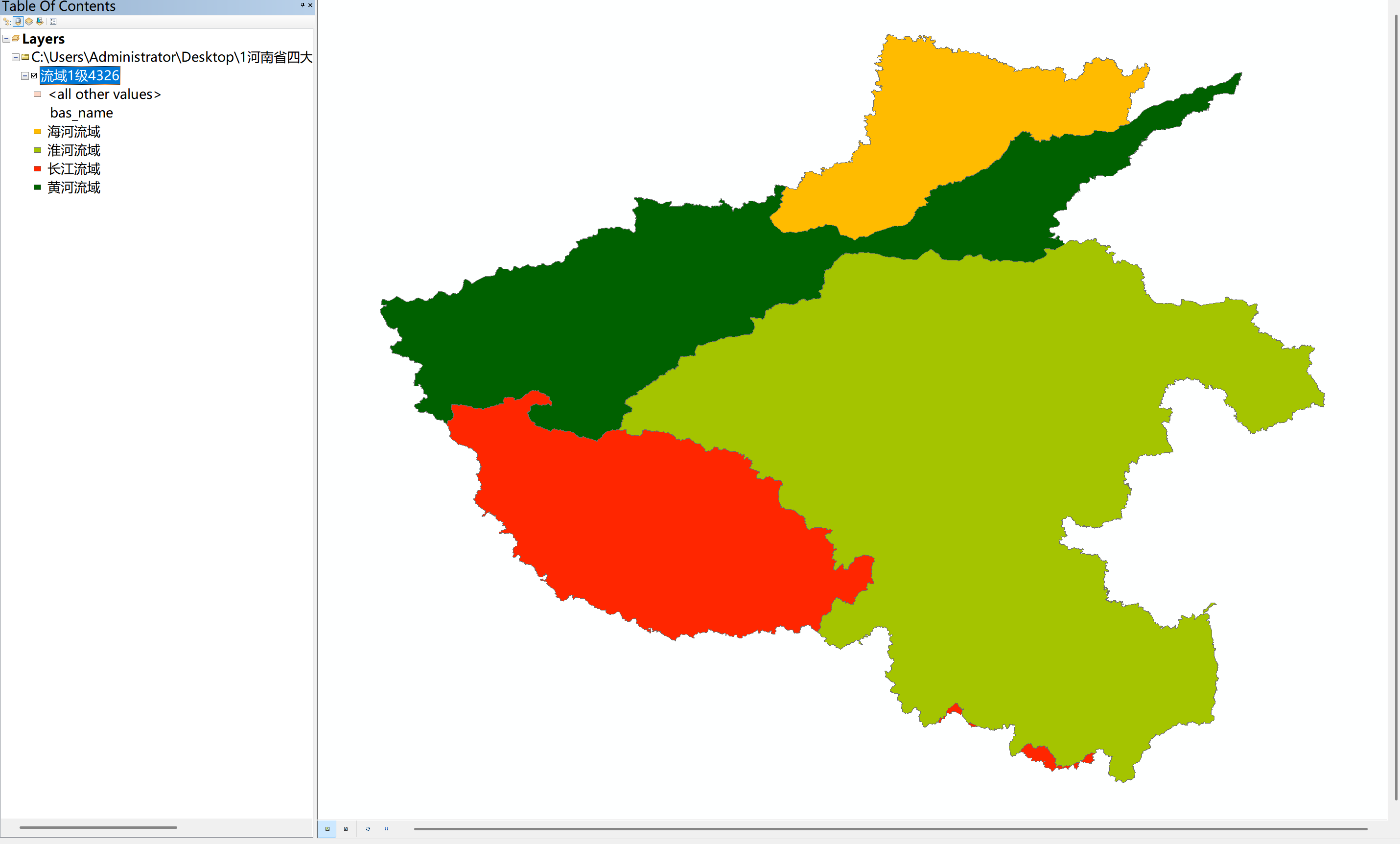 【1、Gis数据-河南省四大流域一二级流域树划分】-CSDN博客