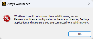 ANSYS掉许可证情况解决_workbench could not connect to-CSDN博客